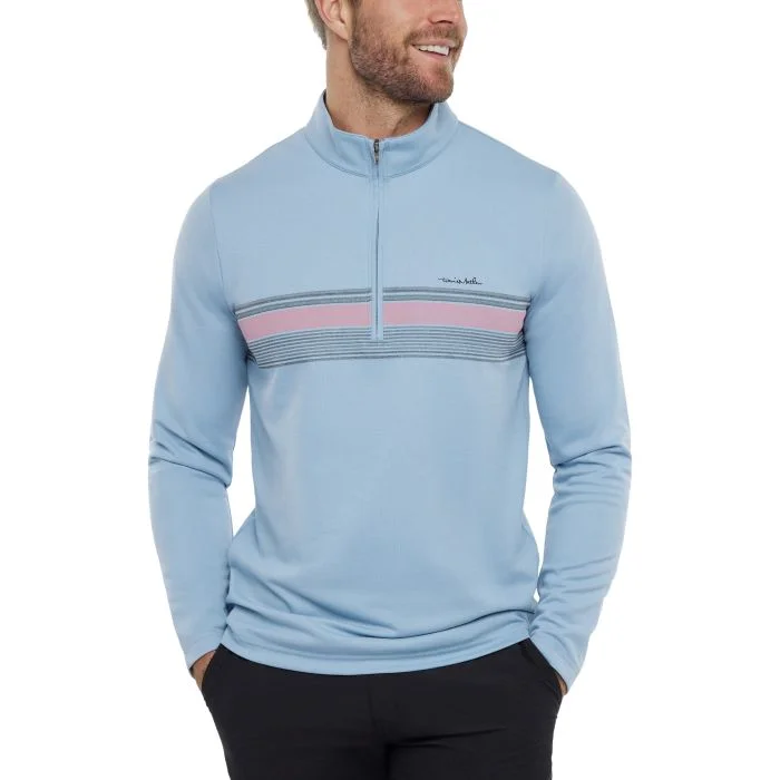 TravisMathew Upgraded Chest Stripe Quarter Zip Golf Pullover - Carl's ...
