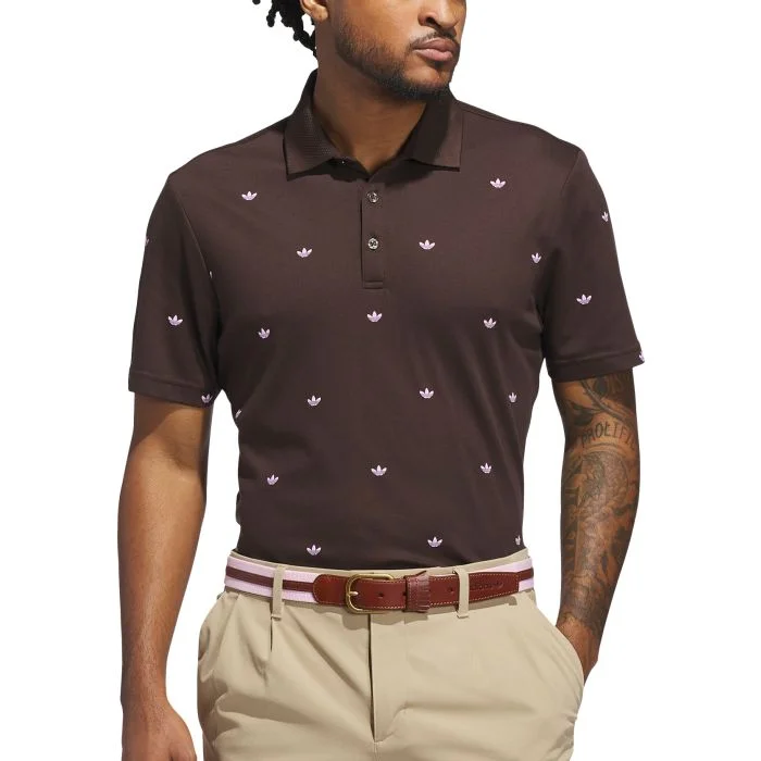 adidas Originals Printed Trefoil Golf Polo Shirts - Carl's Golfland