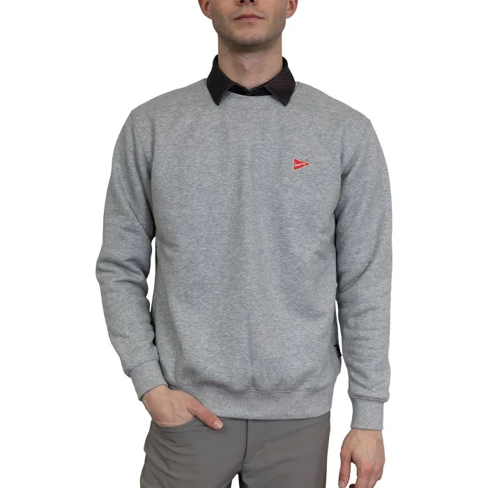 breezy The Gray Lounge Crew Golf Sweater - Carl's Golfland