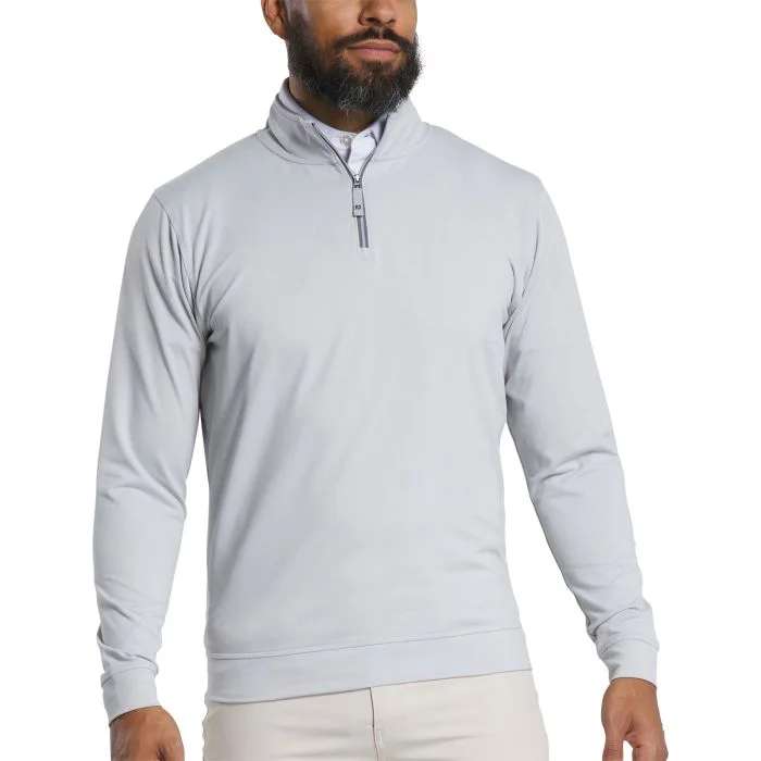 FootJoy Approach Quarter-Zip Golf Pullover Heather Grey - Carl's Golfland