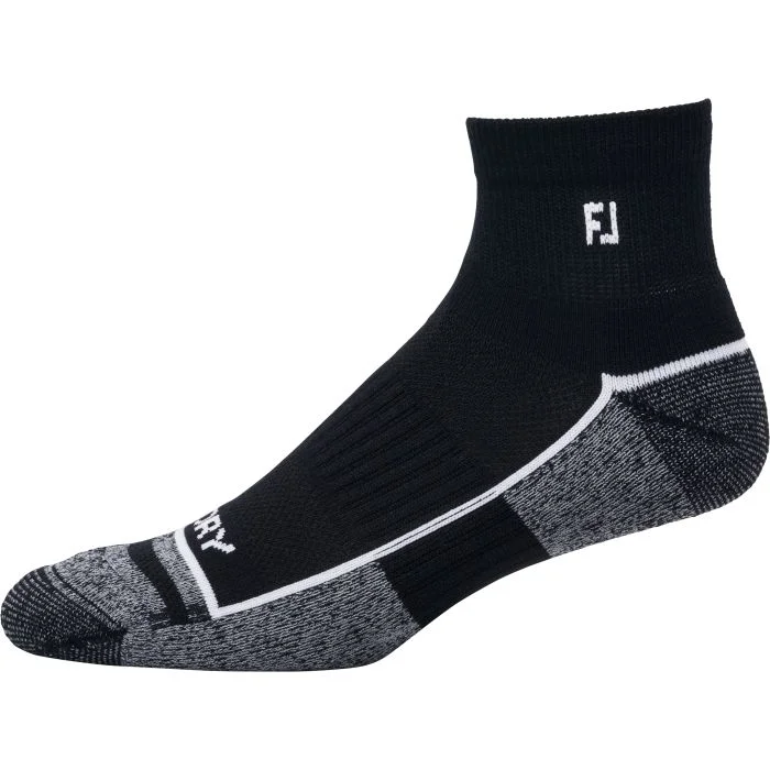 FootJoy ProDry Quarter Golf Socks Black - Carl's Golfland