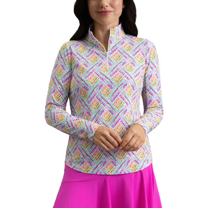 IBKUL Women's Nina Long Sleeve Mock Neck Golf Top - Carl's Golfland