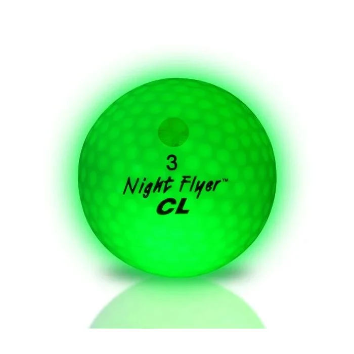 Night Flyer Green LED Constant-On Golf Ball - Carl's Golfland