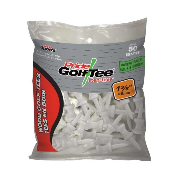 Pride Sports Deluxe Step Down Golf Tees White 1 3/8" 50 Pack - Carl's ...