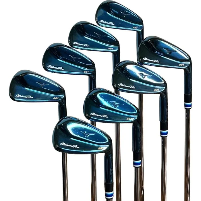 Used Mizuno Pro 221 Limited Edition Blue Irons 3-PW Right Handed True ...